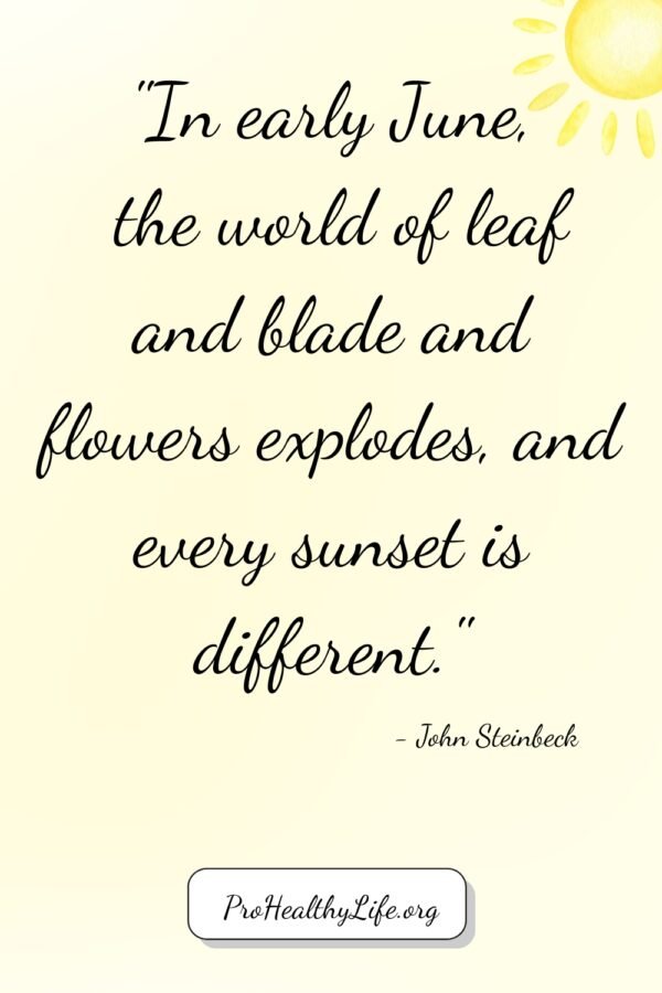 21 Best June Quotes to Inspire a Healthy Life