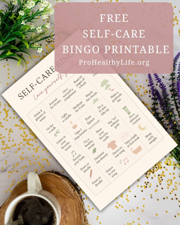 How to Use Self-Care Bingo to Boost Your Mental Health - Pro Healthy Life
